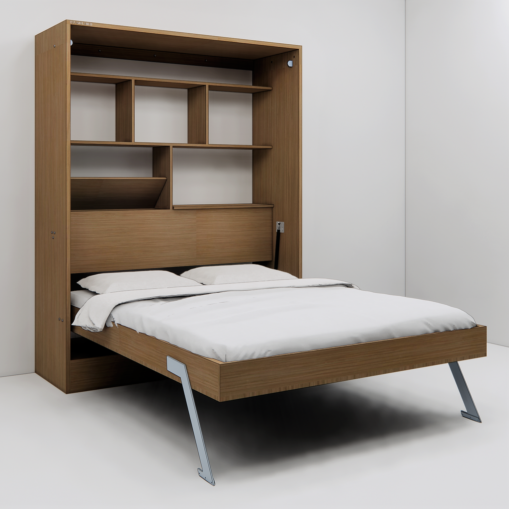 Queen Vertical iBed with Mini Storage Large(Premium) | www.invisiblebed.com